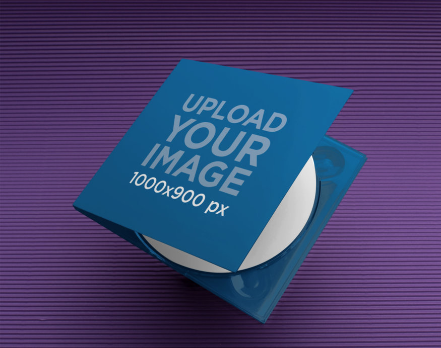 Placeit - Digipak Mockup With a Purple Background