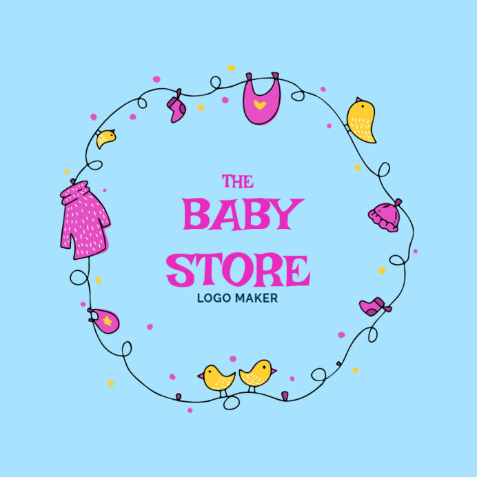Placeit - Baby Apparel Logo Design Maker with Bird Icons