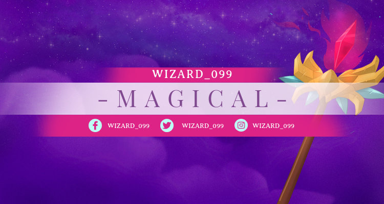 Placeit - Twitch Banner Maker with a Golden Magic Staff Inspired in ...