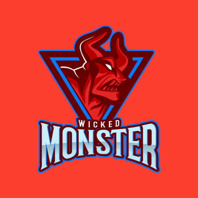 Placeit - eSports Logo Maker Featuring an Evil Demon Illustration