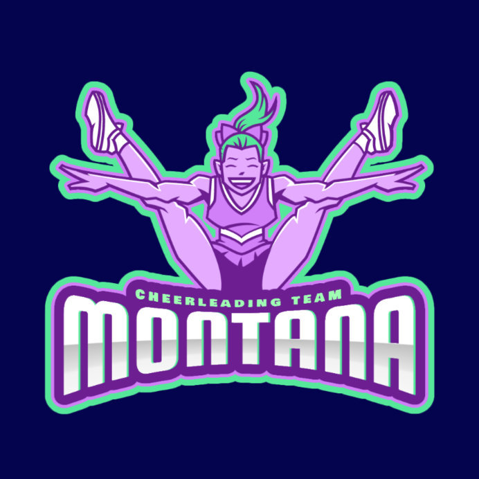 Placeit - Online Logo Creator for a Cheerleading Team