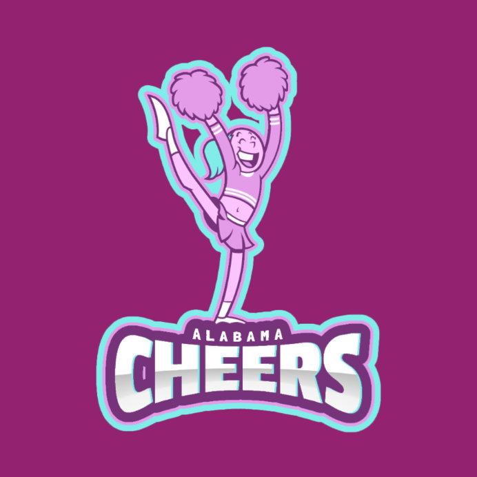Placeit - Logo Maker for Cheerleaders with a Playful Illustration