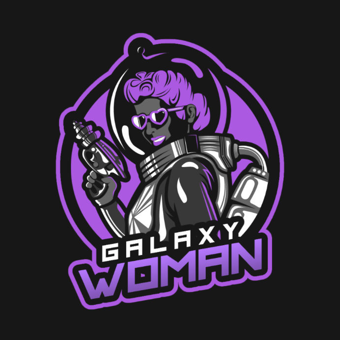 Placeit - Fortnite-Style Gaming Logo Maker Featuring an Astronaut Woman