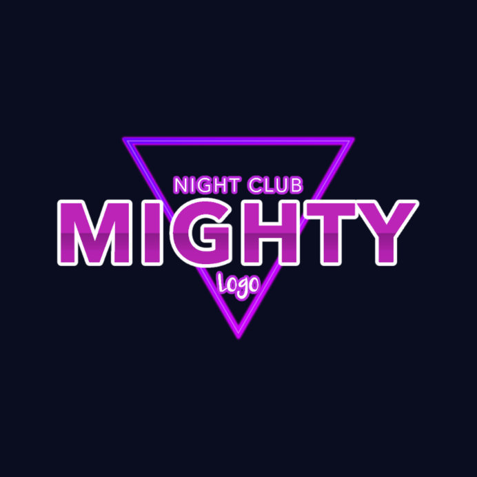 Placeit - Nightclub Logo Maker Inspired by Neon Light Signs