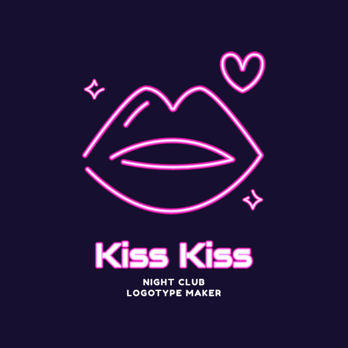 Placeit - Nightclub Logo Maker with Neon Lights Graphics