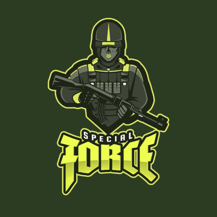 Placeit - Logo Maker for a First Person Shooter Video Game Team