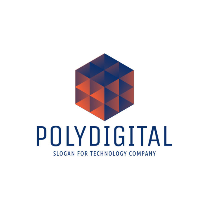 Placeit - Tech Company Logo Template with a Cube Featuring Cool Shadow ...