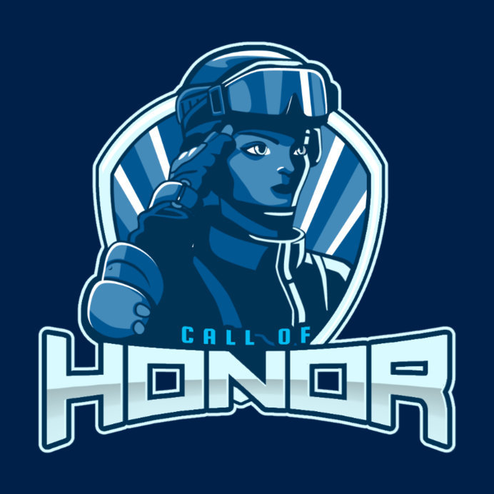 Placeit - War Video Game Team Logo Maker Featuring a Loyal Soldier