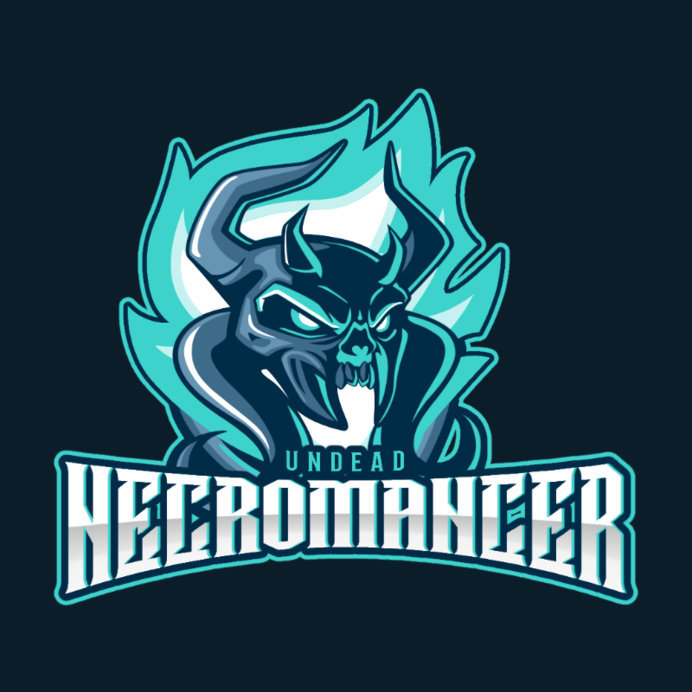Placeit - Gaming Logo Maker for DOTA 2 Fans Featuring a Necromancer Clipart