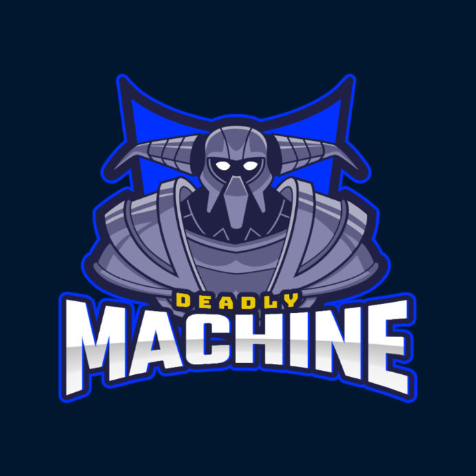 Placeit - Gaming Logo Template Featuring a Machine