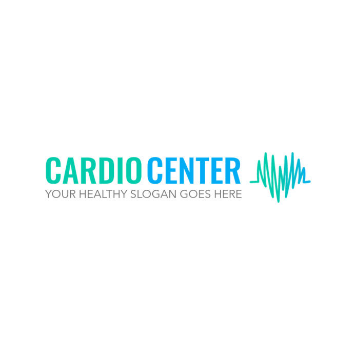 Placeit - Logo Generator for a Cardio Center with a Minimalist Heart ...