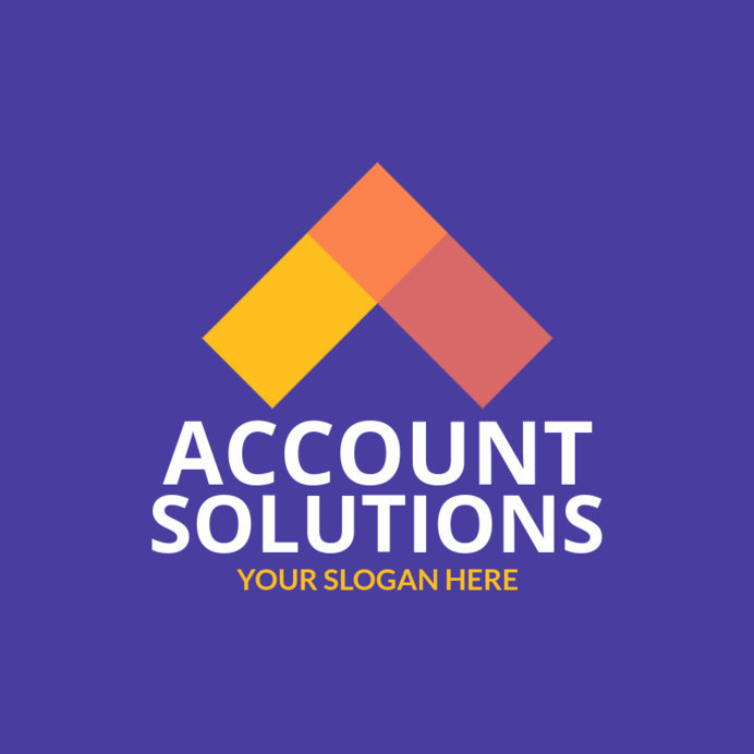 Placeit - Account Solutions Logo Maker Featuring Geometric Shapes
