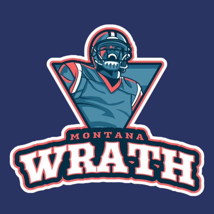 Placeit - Sports Logo Generator Featuring a Screaming Football Player ...