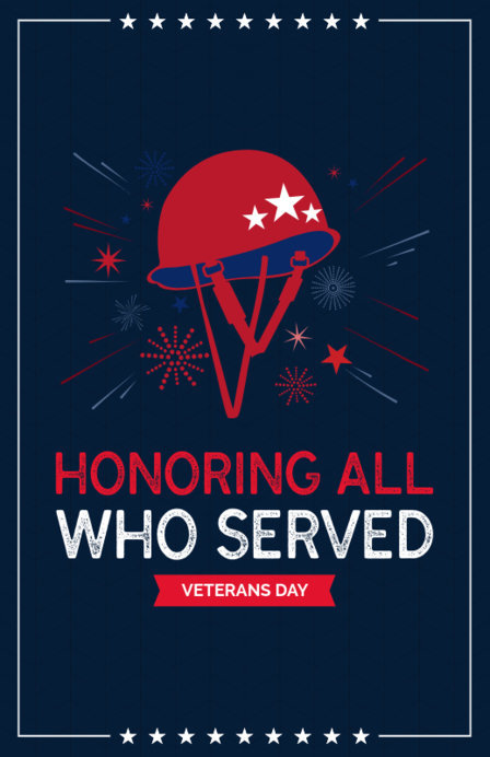 Placeit - Flyer Template Honoring Veterans Day