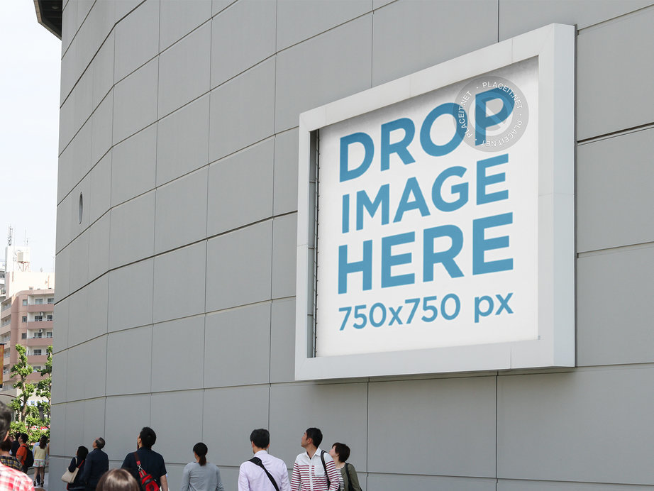 Placeit - Billboard Mockup Outside a Sports Stadium