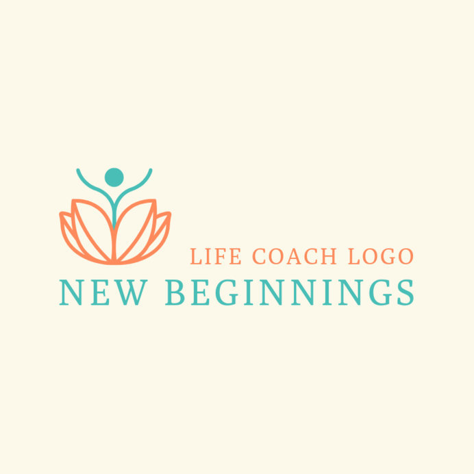 Placeit - Life Coach Logo Template with a Lotus Flower
