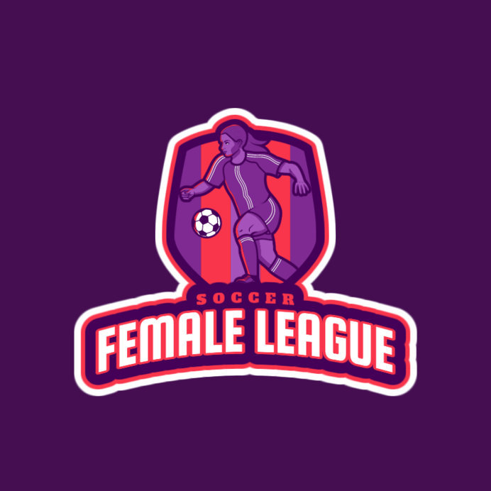 Placeit - Logo Maker for a Female Football Soccer League