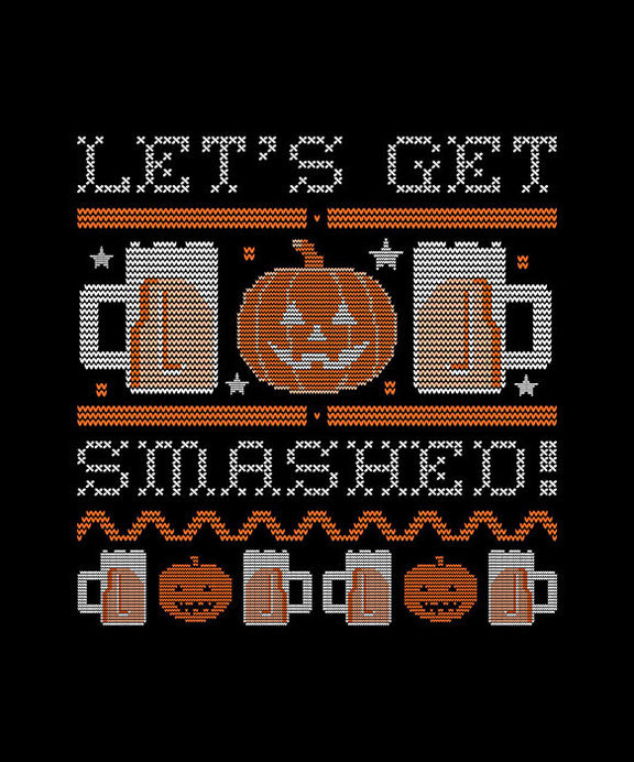 Placeit - Ugly Sweater T-Shirt Design Template with Halloween Graphics