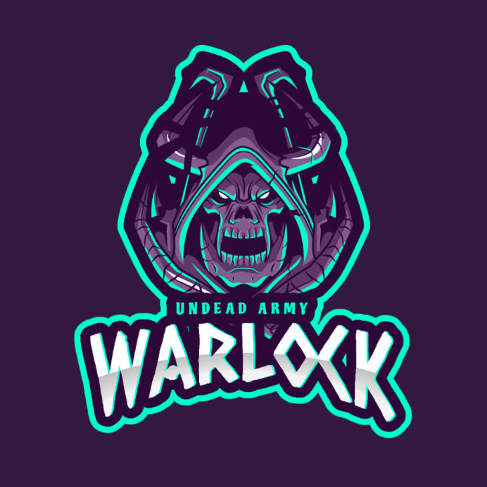 Placeit - World of Warcraft-Themed Logo Generator Featuring a Warlock ...