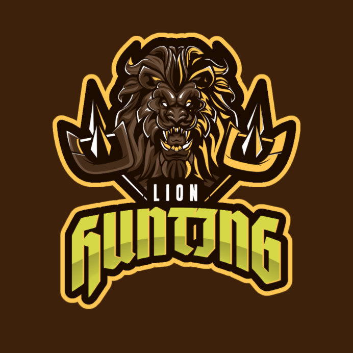 Placeit - Gaming Logo Generator Featuring a Lion Graphic Inspired in ...