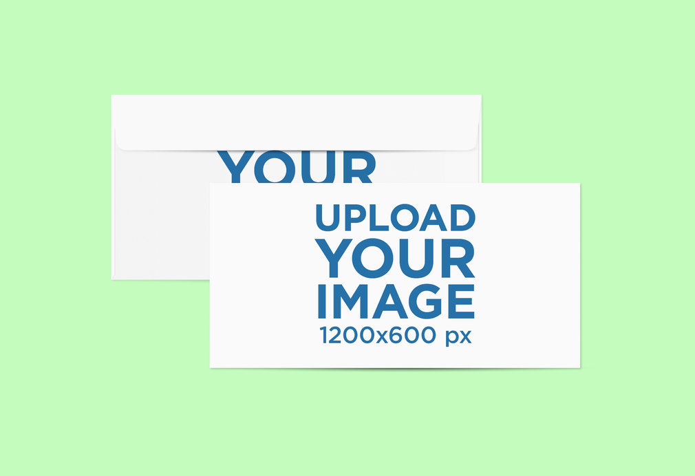 Placeit - Mockup of an Envelope Viewed From Both Sides