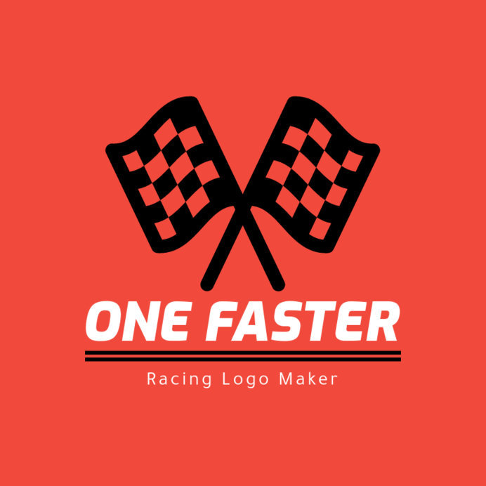 Placeit - Racing Logo Maker Featuring Racing Flags