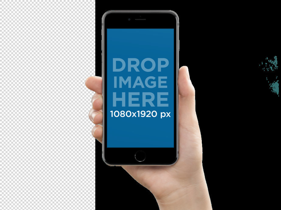Placeit - iPhone 7 Plus Mockup Over a Transparent Background