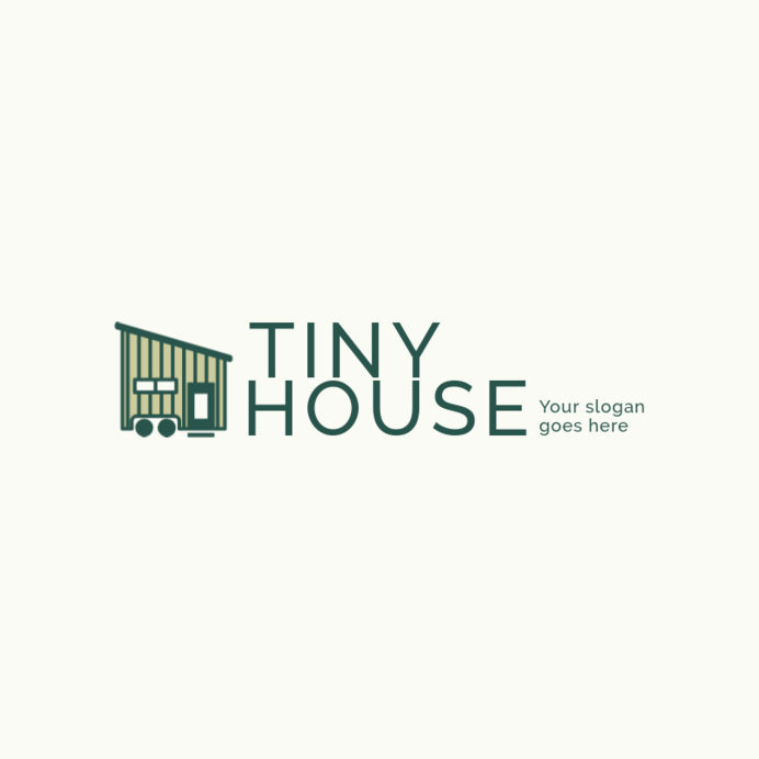 Placeit - Logo Template for a Tiny Houses Projects Company