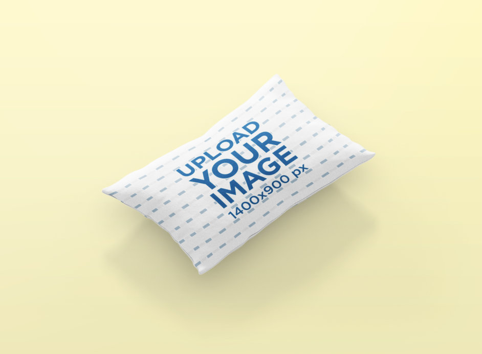 Placeit - Mockup of a Sublimated Throw Pillow Inside a Minimalistic Setting