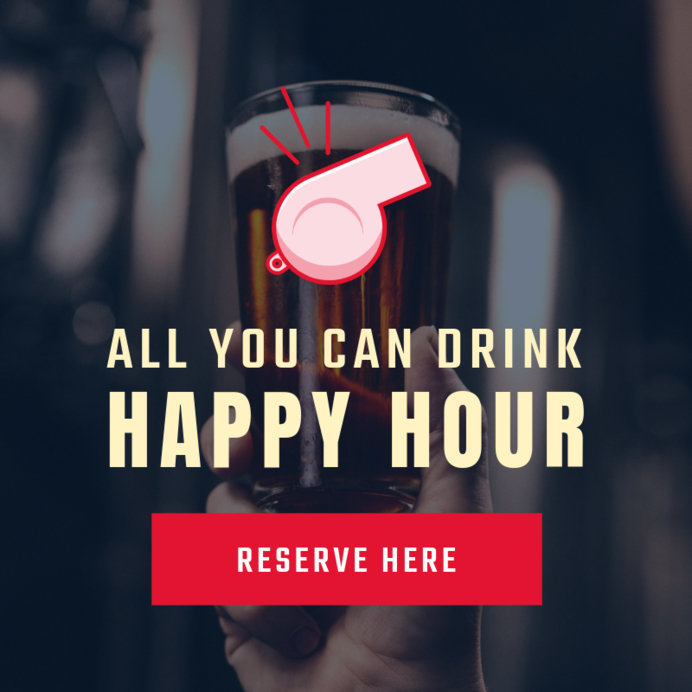 Placeit - Sports-Themed Banner Maker for a Happy Hour Ad