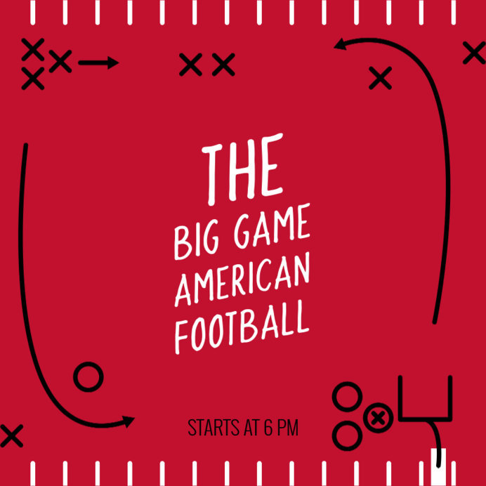 Placeit - Facebook Post Template for the Football Big Game