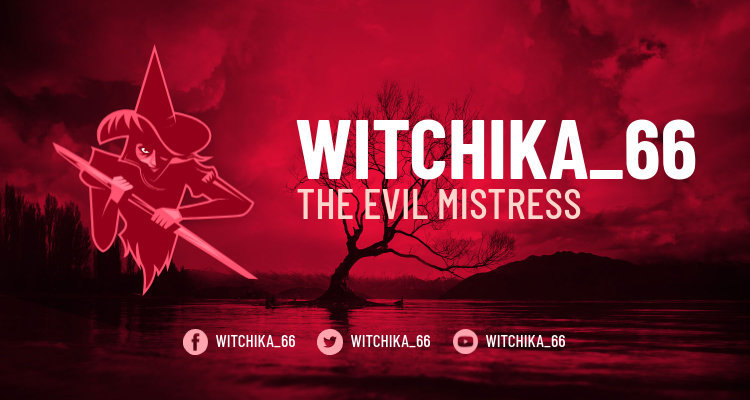 Placeit - Horror Twitch Banner Design Maker with an Evil Witch Character