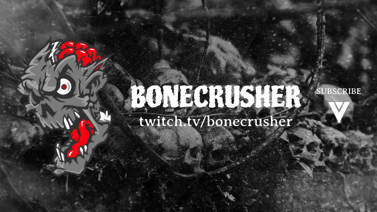 Placeit - Horror-Style Twitch Banner Template Featuring a Creepy Zombie ...