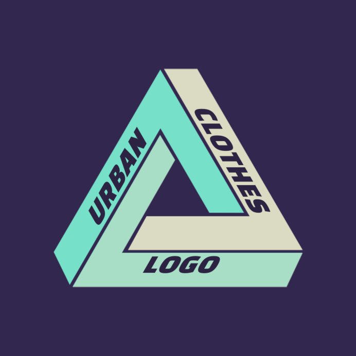 three triangle logo brand