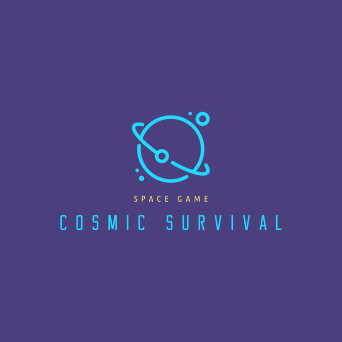 Placeit - Space Game Logo Generator Featuring a Planet Doodle