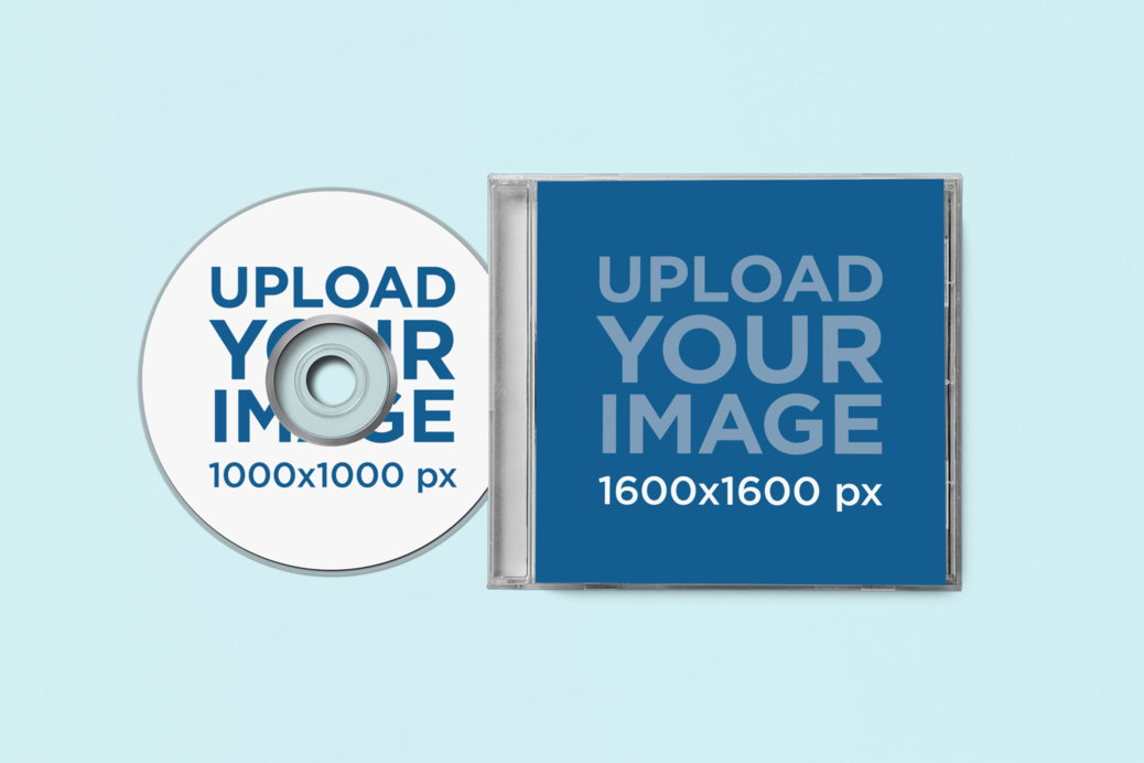 Placeit - Mockup of the Interior of an Open CD Box