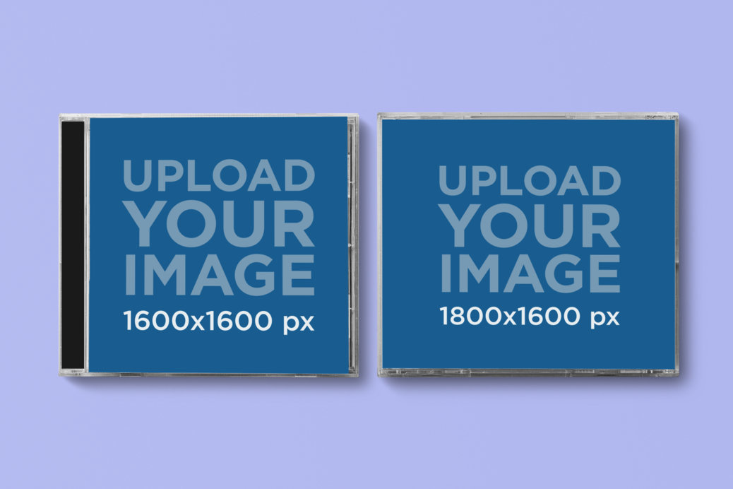 Placeit - Mockup of Two CD Boxes Lying Side by Side