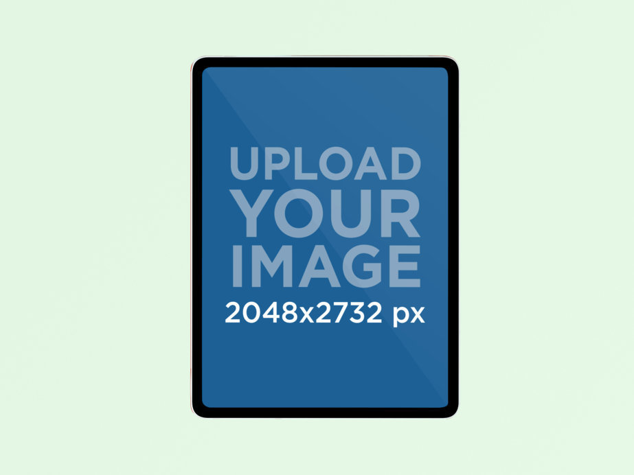 Placeit - iPad Pro Mockup with a Solid Color Backdrop