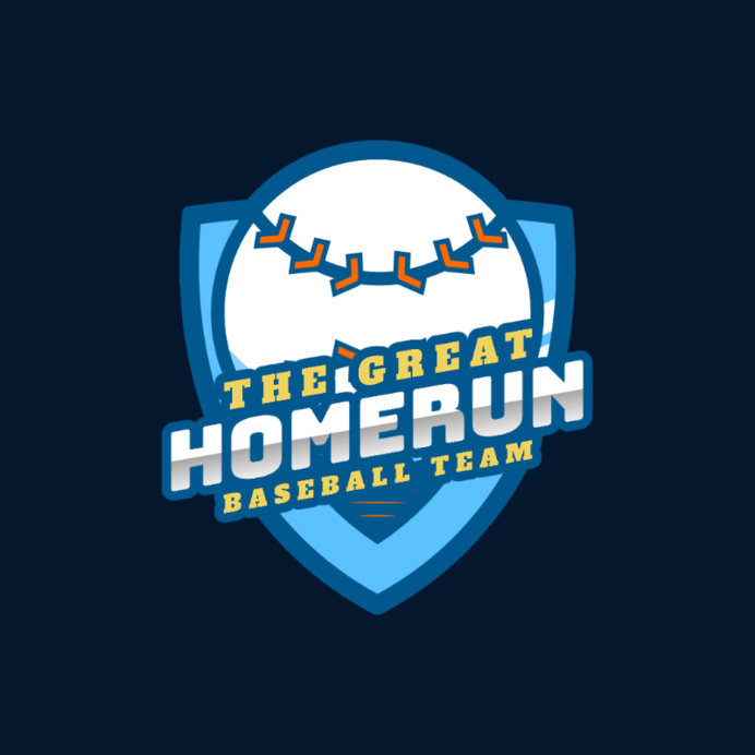 Placeit - Sports Logo Maker for a Baseball Team Featuring a Shield Graphic