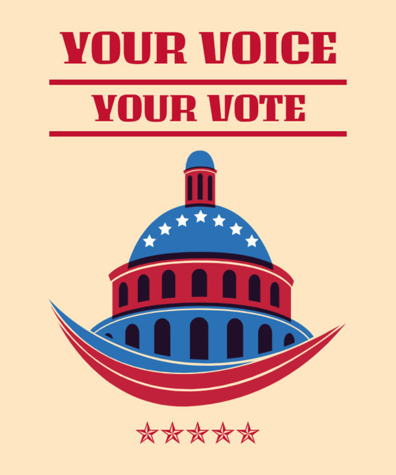 Placeit - Elections T-Shirt Design Maker Featuring a Capitol Illustration