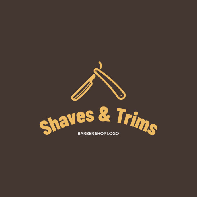 Placeit - Simple Logo Maker for a Barber Shop Featuring a Straight ...