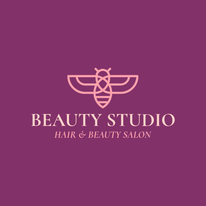 Placeit - Beauty Salon Logo Design Maker with a Bee Clipart