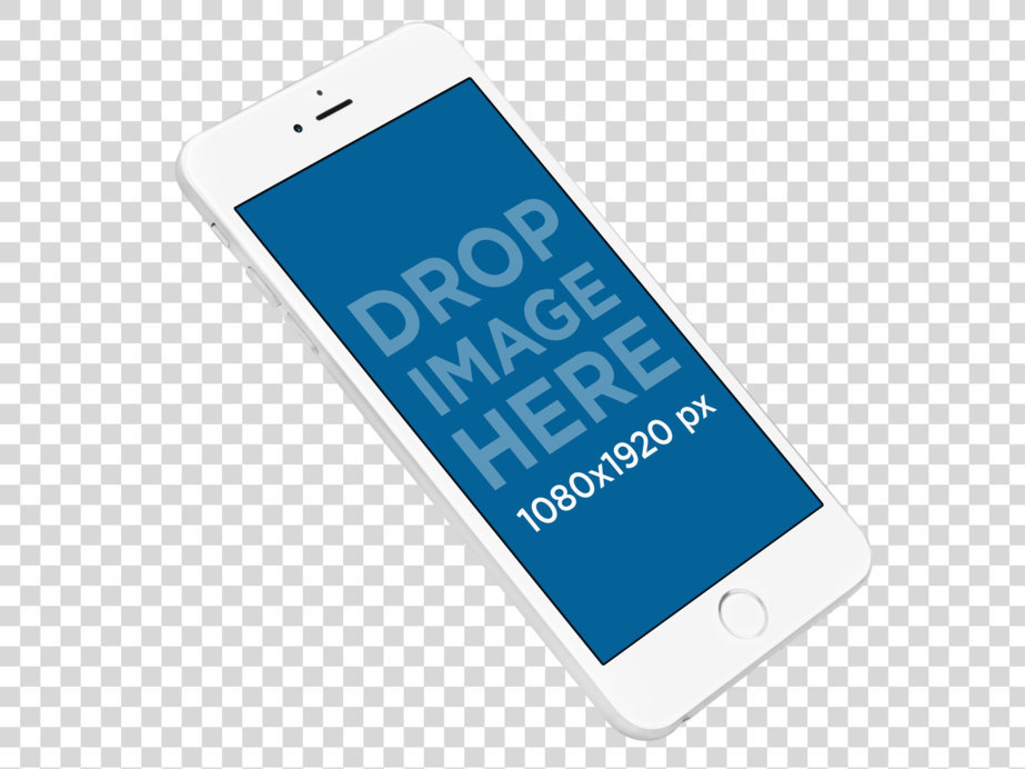 Placeit - iPhone 7 Plus Floating Over a Transparent Background Mockup