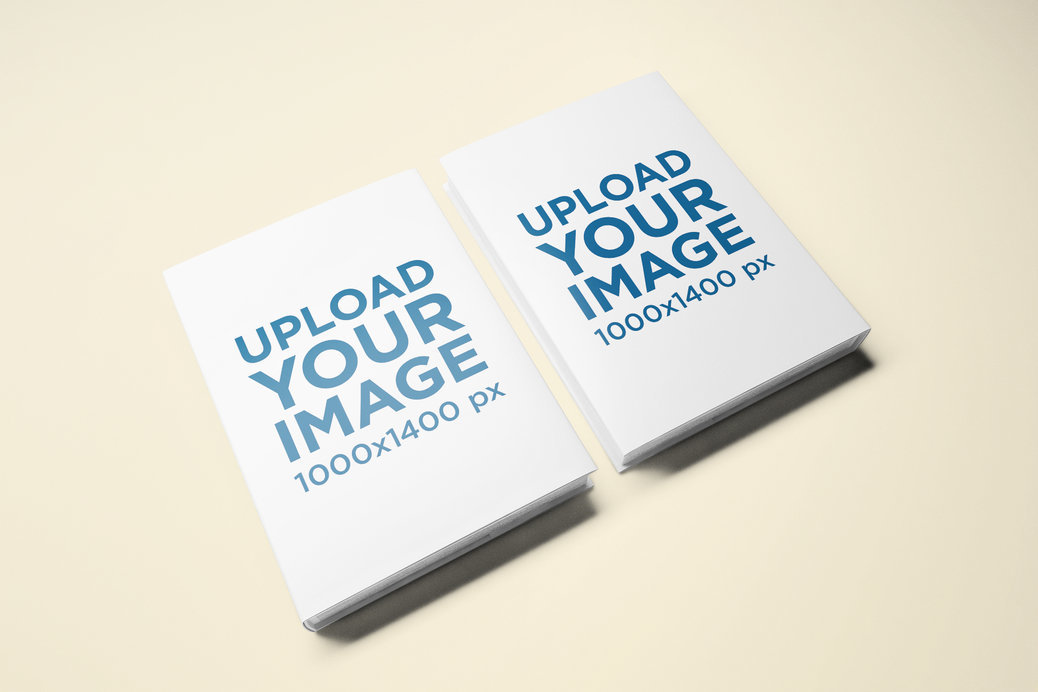 Placeit - Mockup of Two Books Lying Side by Side