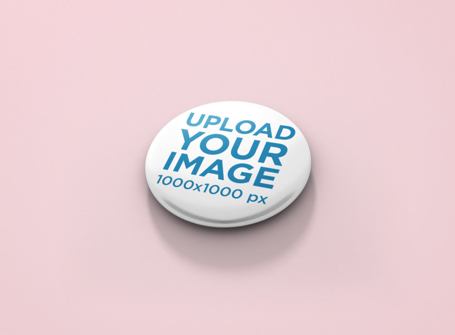 Placeit - Mockup of a Pin-Back Button