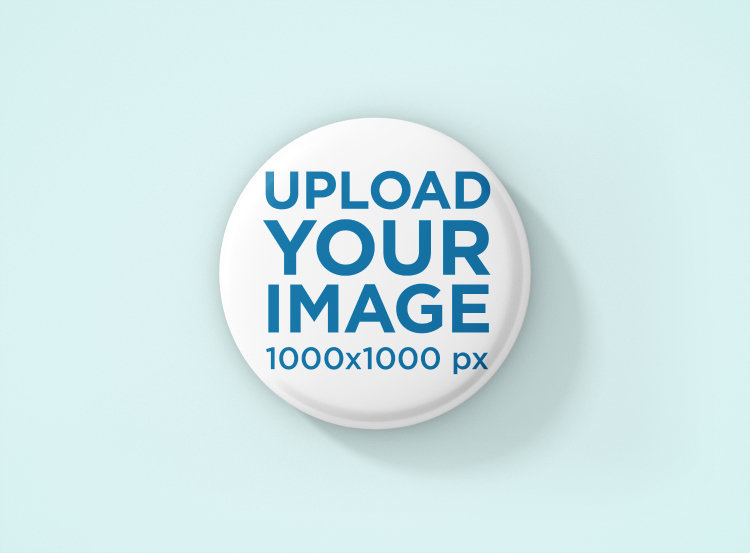 Placeit - Button Mockup Featuring a Plain Color Backdrop