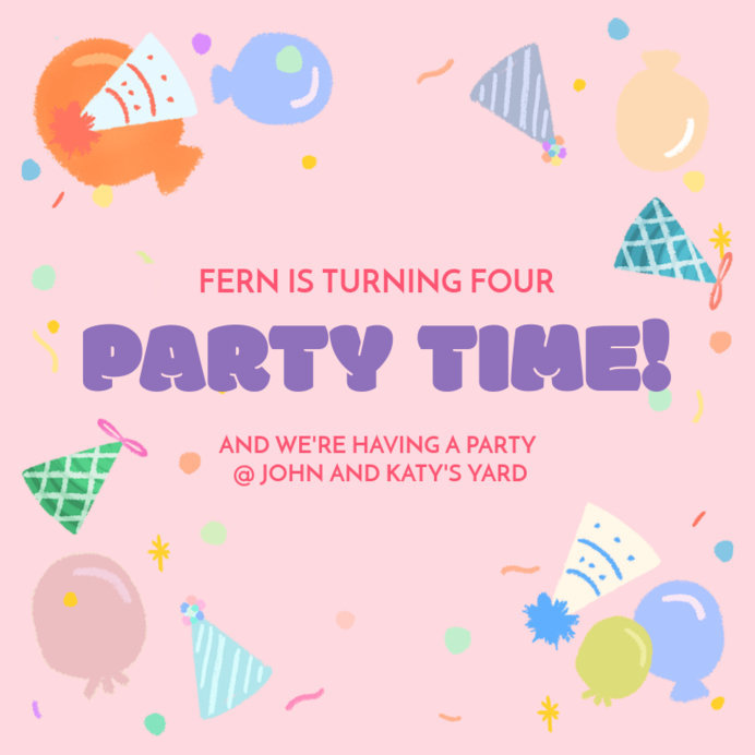 Placeit - Instagram Post Design Template for a Birthday Party Invitation