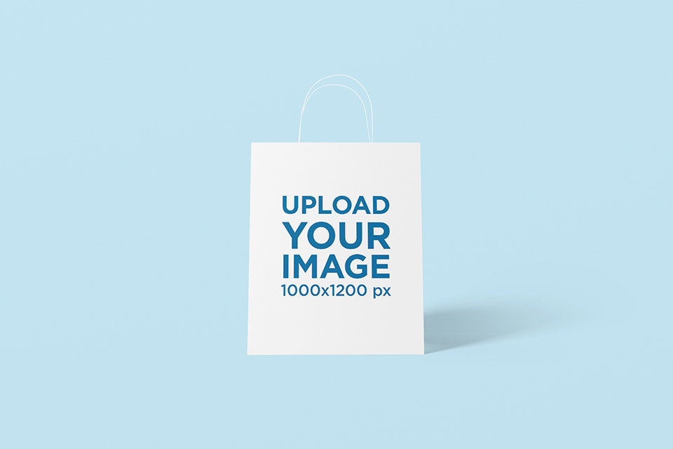 Placeit - Gift Bag Mockup with a Customizable Background