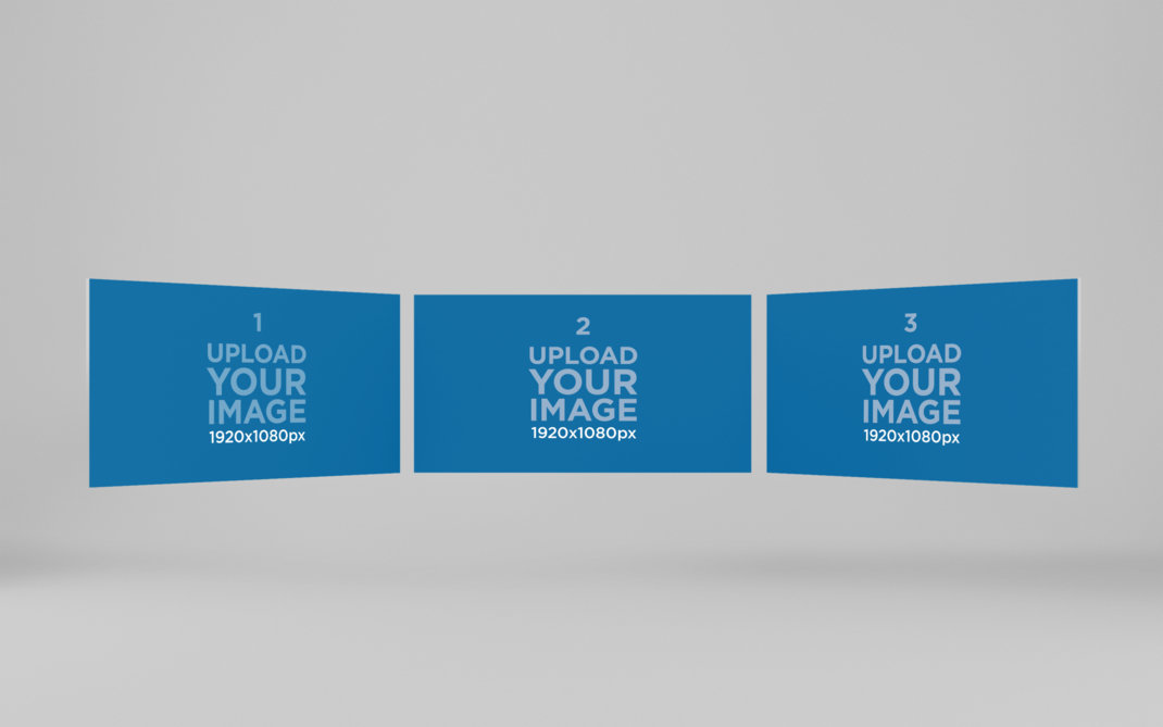Placeit - Website Screen Mockup Featuring Three Screens Floating in a ...