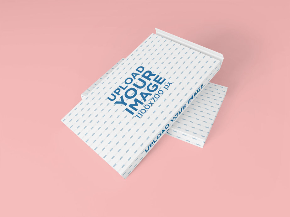 Placeit - Mockup of Two Horizontal Boxes Placed on a Customizable ...